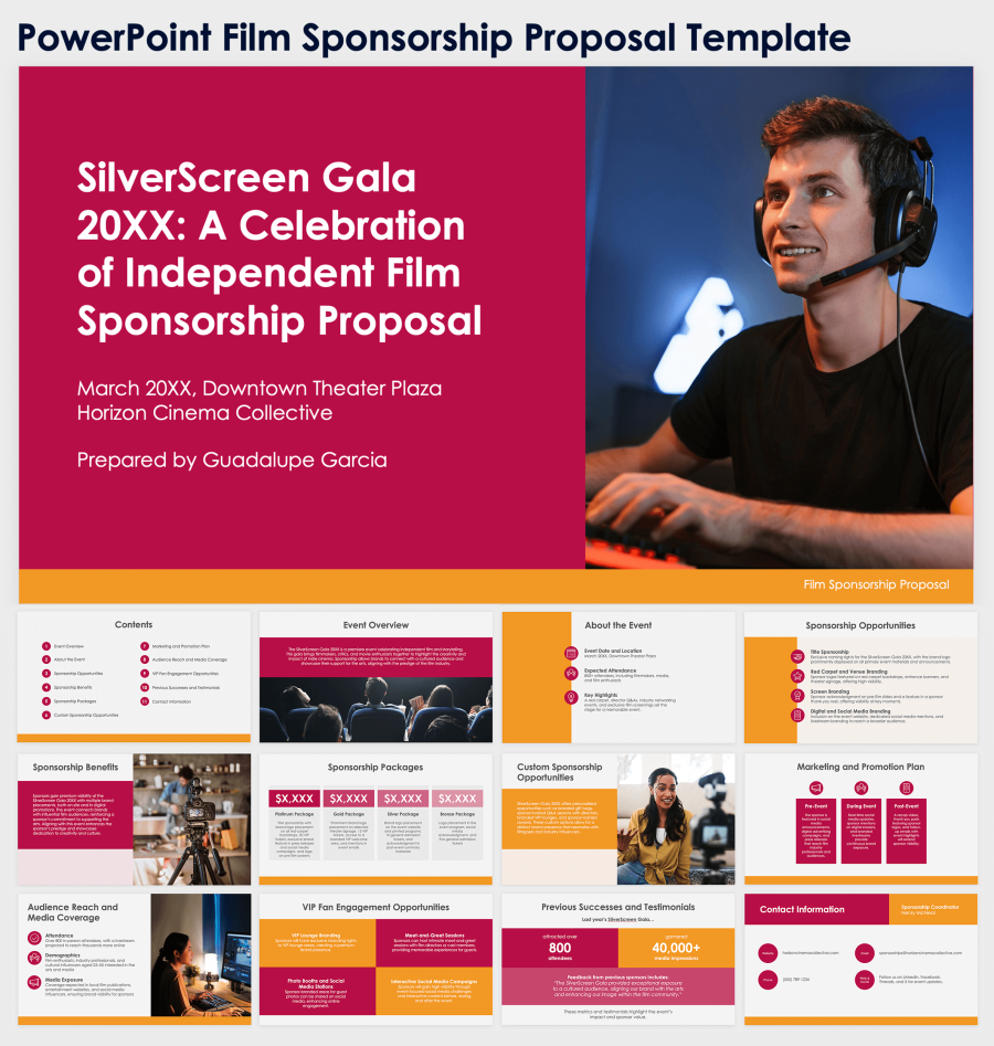 Free PowerPoint Sponsorship Proposal Templates & Presentations