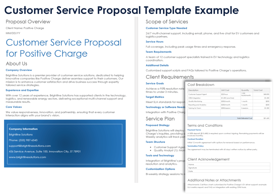 Free Service Proposal Templates for All Types of Services