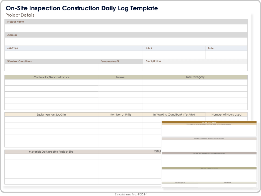 Free Construction Daily Log Templates: All Formats