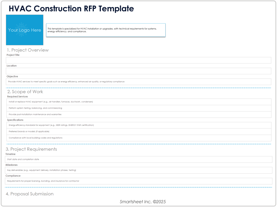 Free Construction RFP Templates: MS Word, Google Docs & PDF