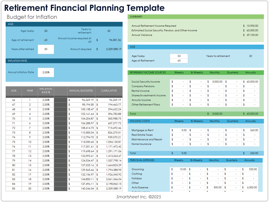 Free Excel Financial Planning Templates: Business & Personal