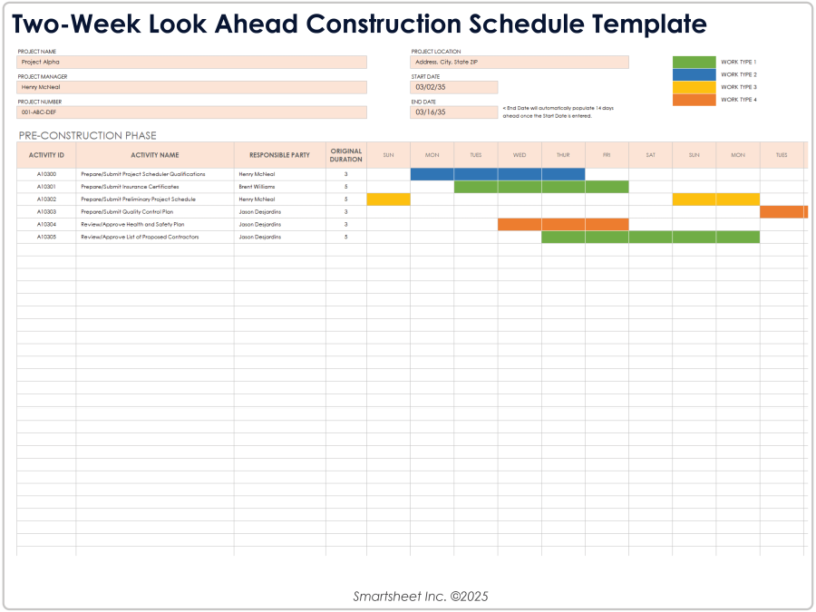 Free Construction Timeline Templates: All Formats, All Types