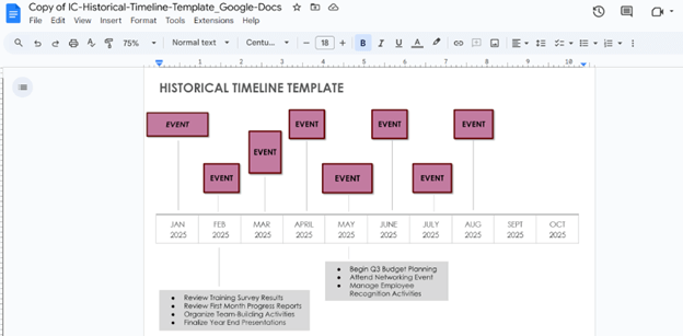 How to Make a Timeline in Google Docs: Template & Video