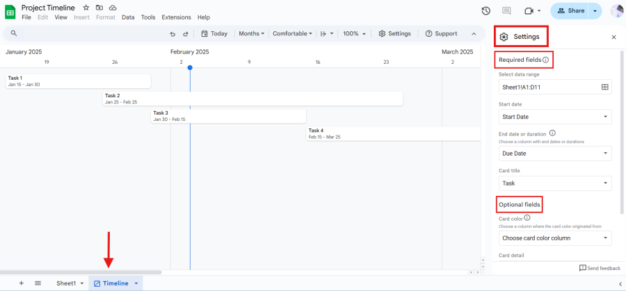 How to Create a Timeline in Google Sheets: Step-by-Step Guide & Video
