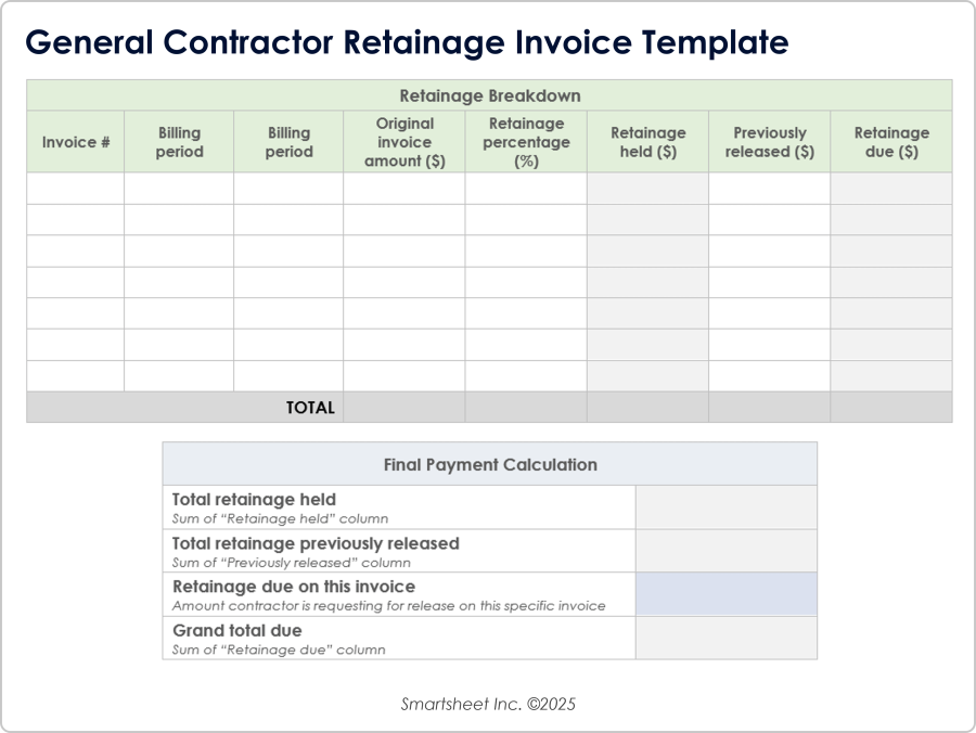 Free PDF Construction Invoices: All Types for All Projects