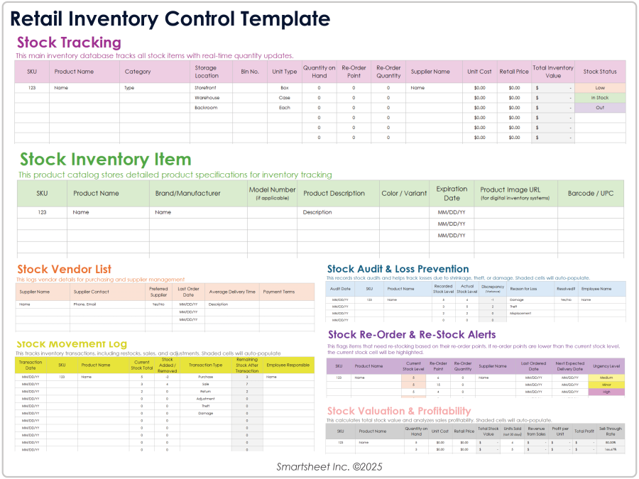 Free Retail Inventory Management Templates