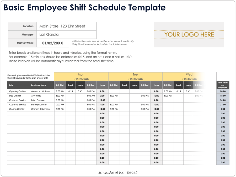 Free Excel Schedule Templates With How-To