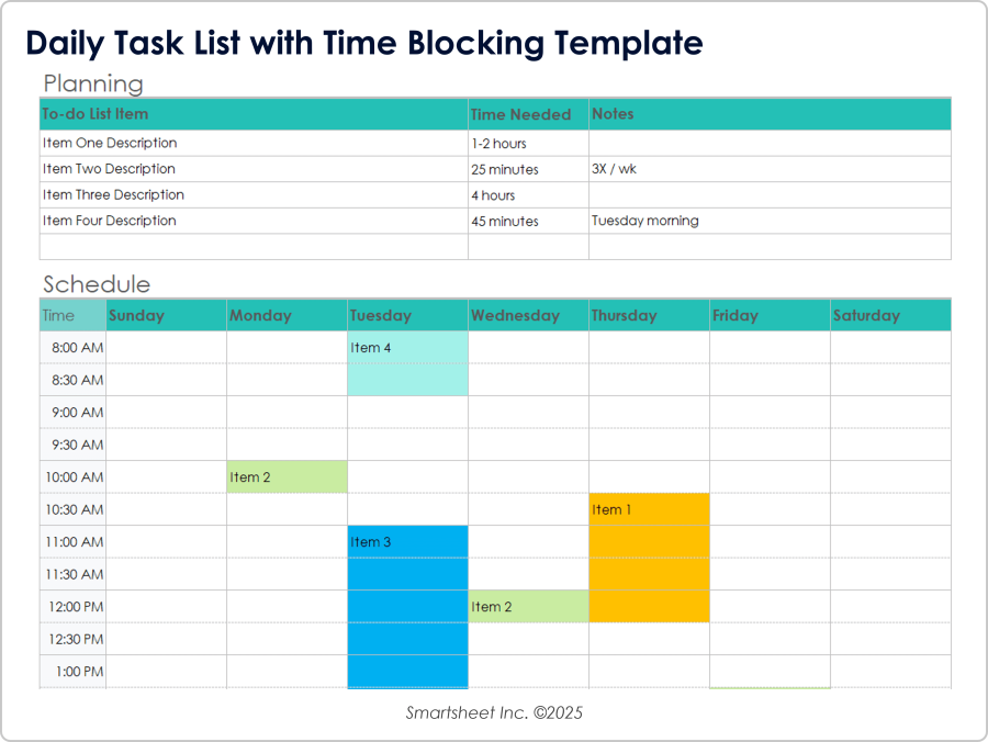Free To-Do Lists & Task Tracker Templates