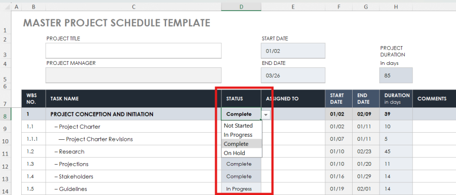 How to Make a Project Schedule in Excel With Video
