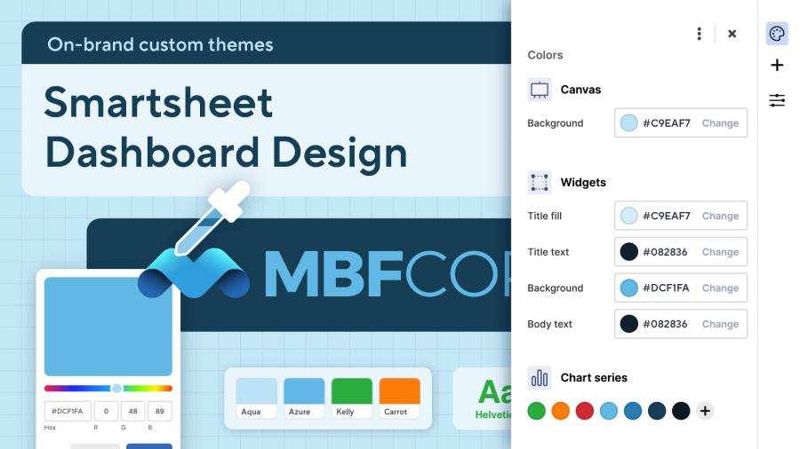 Smartsheet dashboard design: On-brand custom themes | Smartsheet
