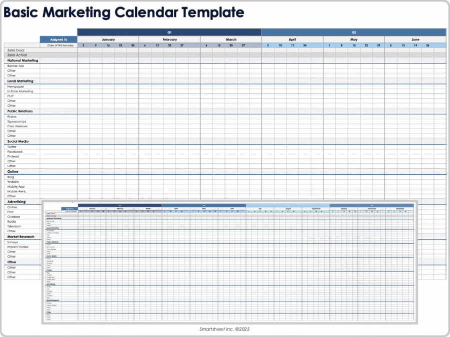 Free Marketing Calendar Templates: Content, Social, and Campaign