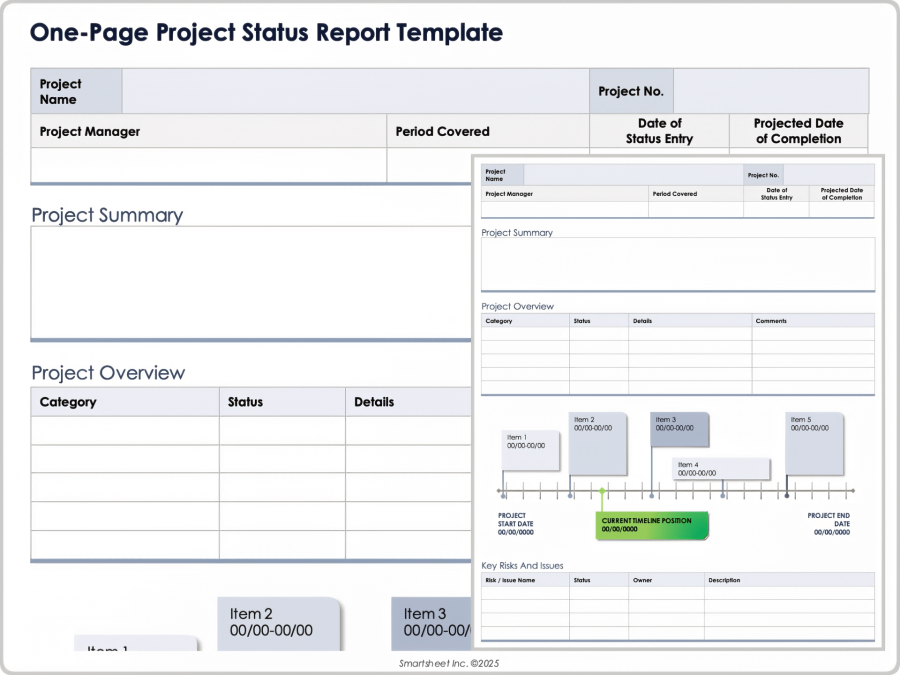 Free Project Status Report Templates