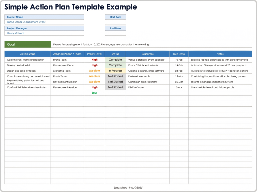 Free Action Plan Templates: How to Write & Examples