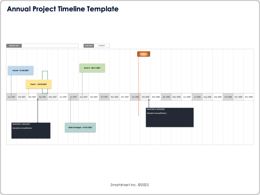 Free Project Timeline Templates