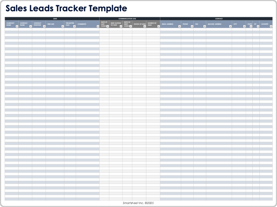 Free Lead Tracking Templates