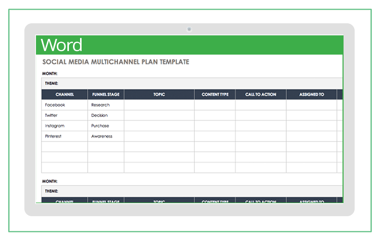 Free Social Media Marketing Plan Templates | Smartsheet