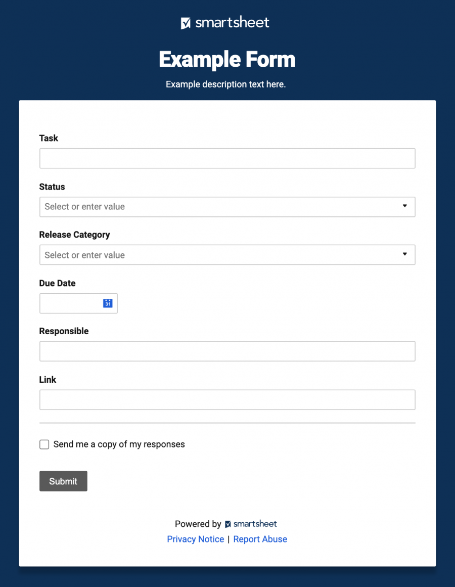 New forms default to a vertical layout | Smartsheet