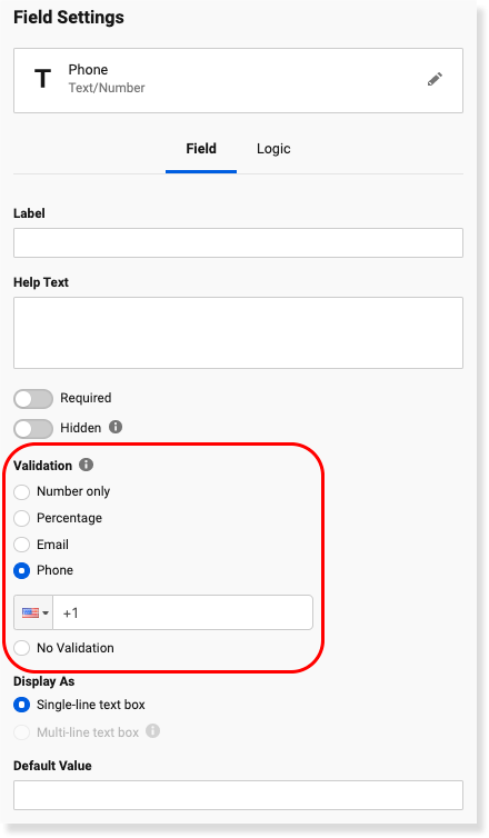 Validation on forms | Smartsheet