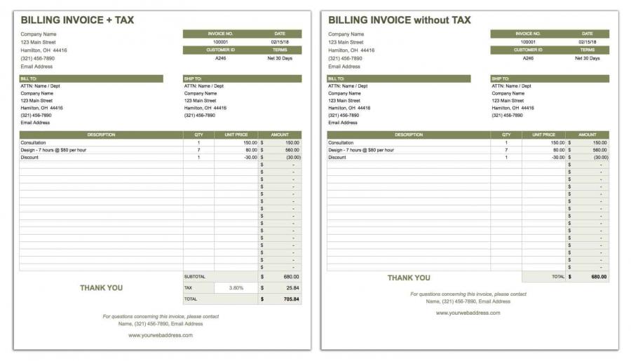 Free Google Docs Invoice Templates | Smartsheet
