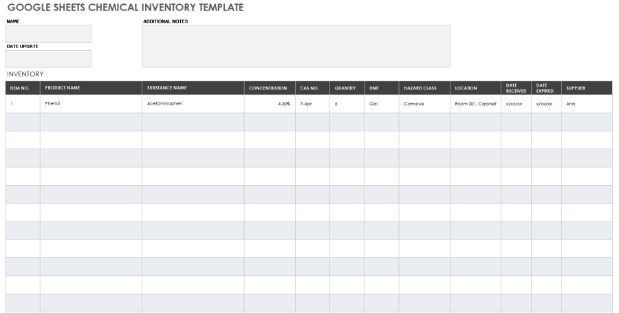 Free Google Sheets Inventory Templates | Smartsheet