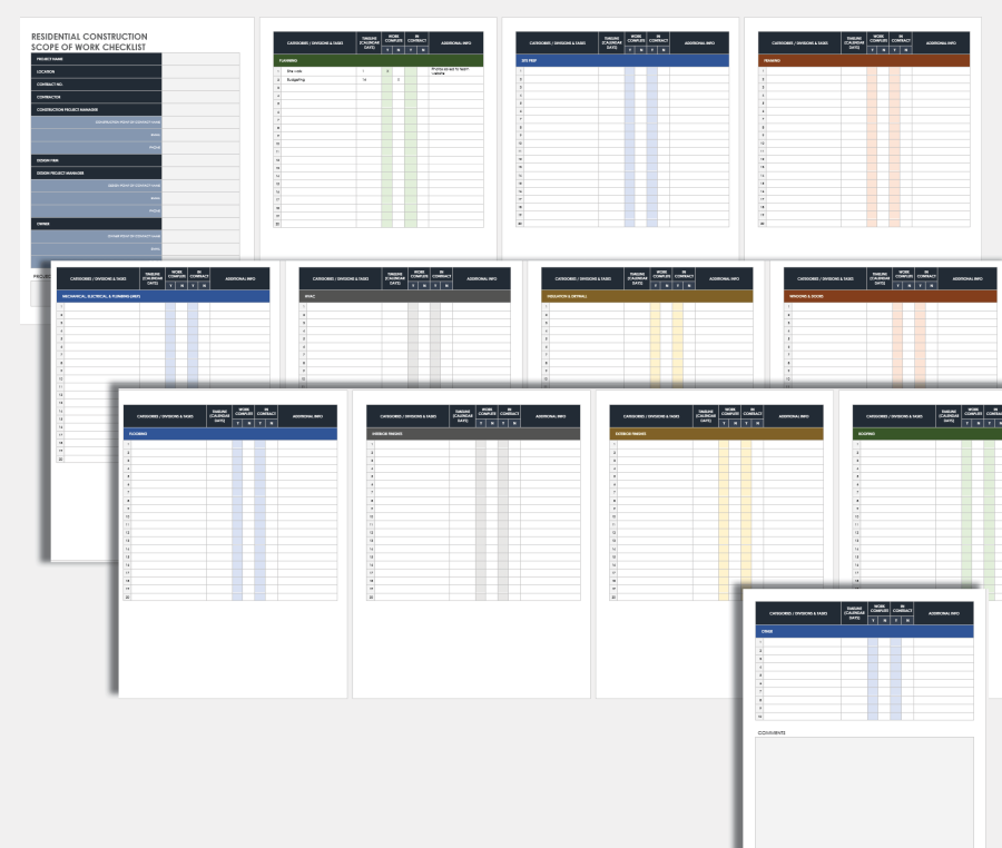 Free Scope of Work Templates for Microsoft Excel | Smartsheet