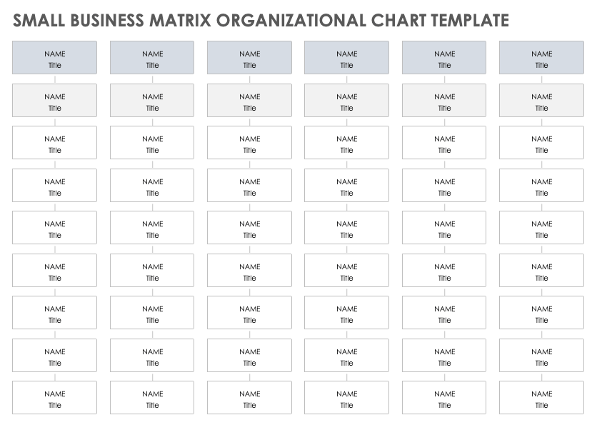 Free Small Business Organizational Chart Templates | Smartsheet