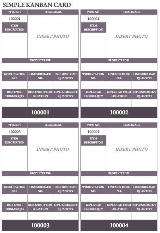 Free Kanban Card Templates - Smartsheet