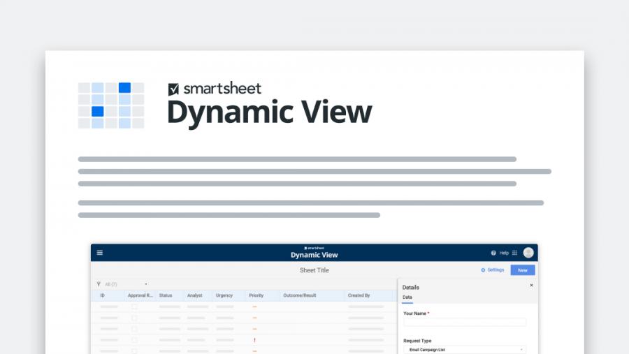 Smartsheet Dynamic View | Smartsheet
