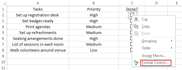 Free To Do List Templates in Excel